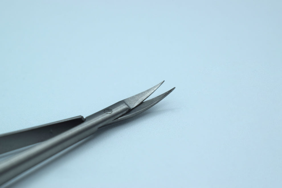 Micro Scissor Round Handle Curved 17cm TC insert Cod 1002-15 ...